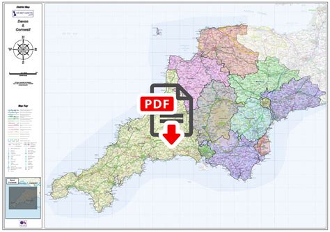 Printable Map Of Cornwall And Devon