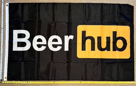 Beer Flag Free Shipping Beer Hub Black Party Drinking Busch Etsy