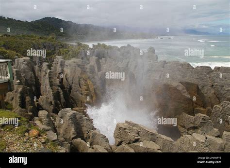 Pancake Rocks In Punakaiki New Zealand The Pancake Rocks At Dolomite