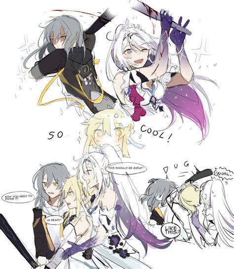 Safebooru 3girls Baseball Bat Blonde Hair Company Connection