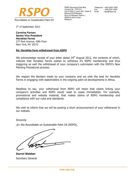 Example Of Acknowledgement Letter Warren Rampling