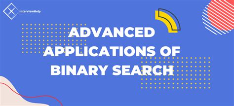 advanced applications of binary search