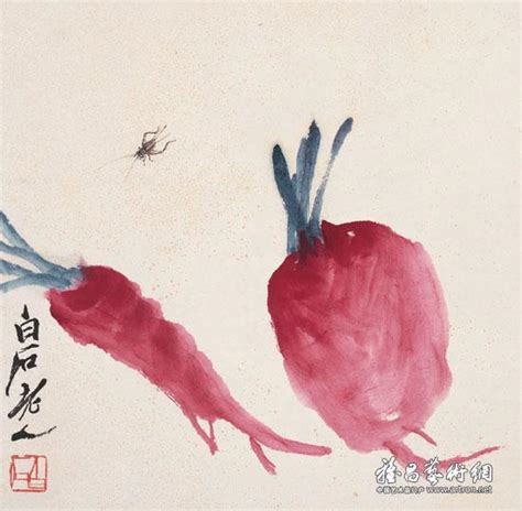 父子合作草虫图册之九《齐白石艺术大展集萃》齐白石作品展齐白石在线作品齐白石纪念网站 雅昌艺术家网