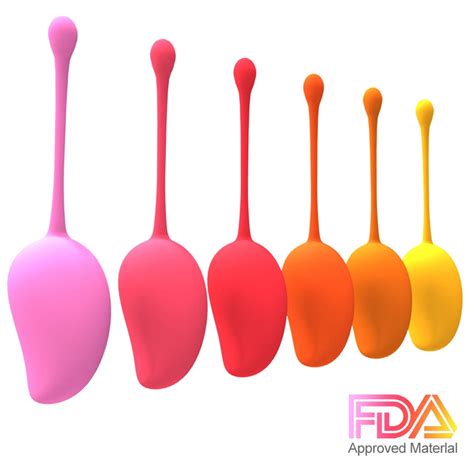 6pcsset Female Silicone Smart Kegel Ball Vibrator Vaginal Massagerben Wa Ballvaginal Tight