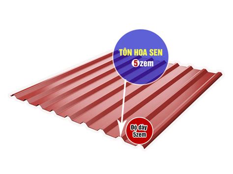 Bảng giá tôn hoa sen 4 zem 5 zem cập nhật mới và chi tiết nhất Xây Dựng Nam Phong
