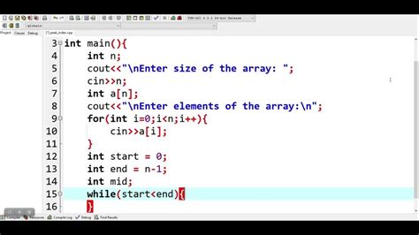 How to find Peak Index in a mountain array in C++ - YouTube
