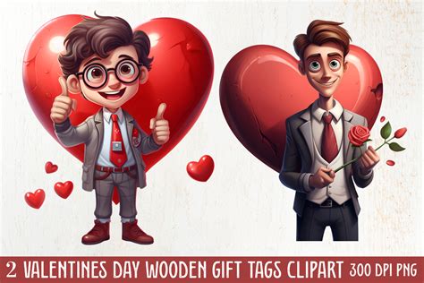 Funny Hearts Valentine Day Clipart Png Graphic By Craftart · Creative
