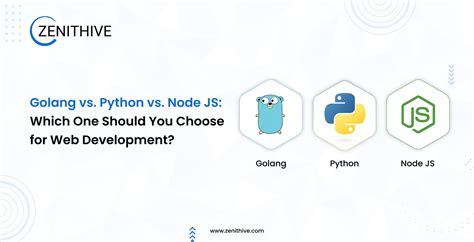 Golang Vs Python Vs Nodejs Which One Should You Choose For Web Development Zenithive