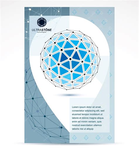 premium vector computer technologies creative advertisement brochure