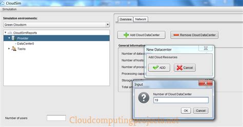 Process Of Creating Datacenters In Cloudsim Simulator