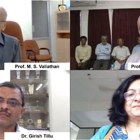 Kalpana Joshi Interviewing Prof M S Valiathan Download Scientific Diagram