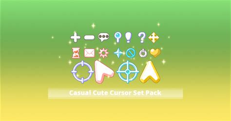 Casual Cute Cursor Set Pack 2d アイコン Unity Asset Store