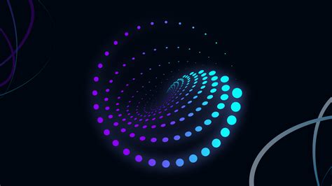 обои шрифт круг Электрический синий шаблон технологии Visual