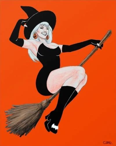 Halloween Witch Pinup By Sumo Cortez Tumbex