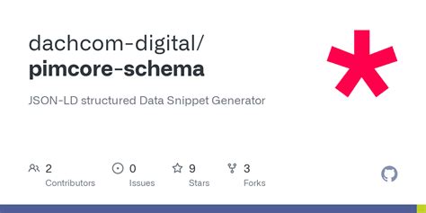 Github Dachcom Digital Pimcore Schema Json Ld Structured Data