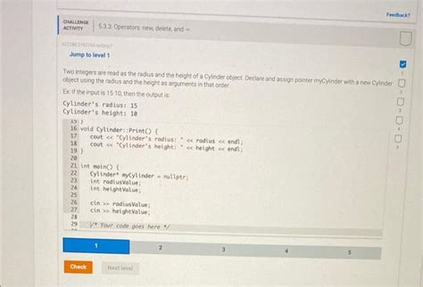 Two Integers Are Read As The Radius And The Height Of Chegg
