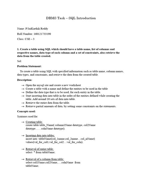 sql introdoc pdf table database data model