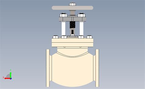 截止阀模型swsolidworks 2017模型图纸下载 懒石网
