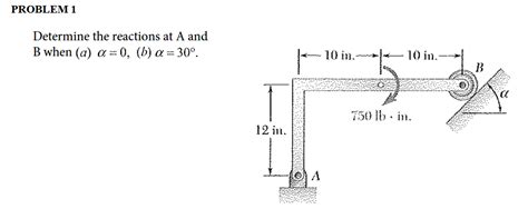 Solved PROBLEM Determine The Reactions At A And B When A Chegg
