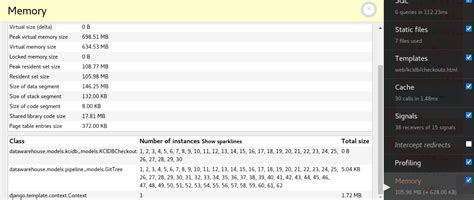 Profiling Datawarehouse Api Performance Time Query And Memory Cki
