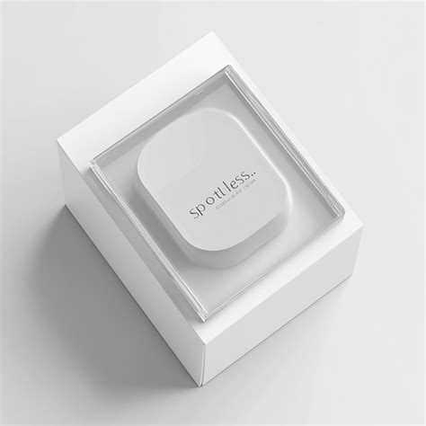 Minimalist Perfume Packaging With White Background Premium Ai