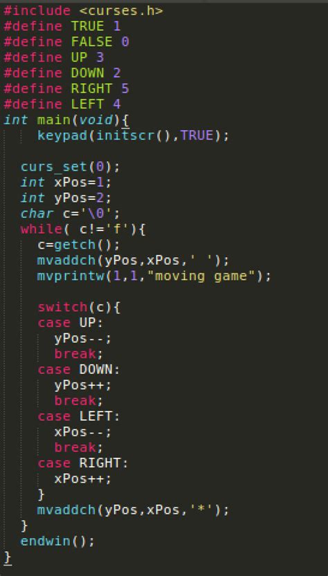 Solved I Want A Program In C That Uses The Curses Library