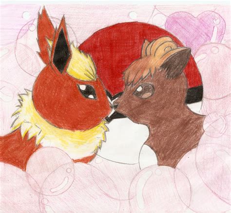 Vulpix And Flareon By Gaara Lover 9 On Deviantart
