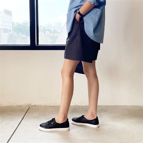 엘리아 레이스업 스니커즈 2cm