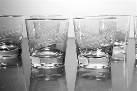 Etched Drinking Glass Set At Mattie Delgado Blog