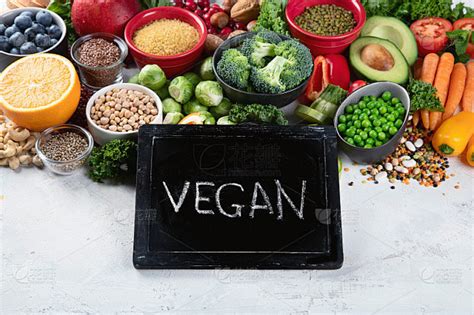 健康素食和素食食品的概念。
