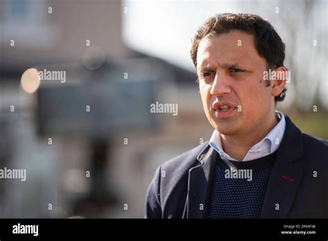 Glasgow Scotland Uk 3rd Apr 2021 Pictured Anas Sarwar Msp