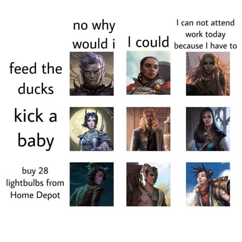 Superior Moral Alignment Meme No Why I Can Not Attend Work Today