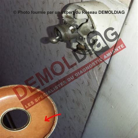 171 18 Isolant Cartonné Contenant De Lamiante Interrupteur Type Tumbler Prévention Amiante