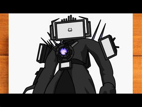 Como Dibujar A TITAN TV MAN 3 0 Mejorado Skibidi Toilet