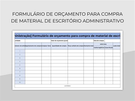 Modelos De Planilhas Orçamento De Compras Para Microsoft Excel E