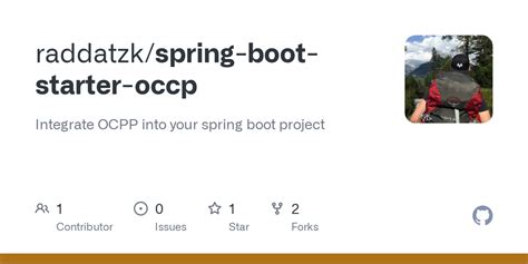 Github Raddatzkspring Boot Starter Occp Integrate Ocpp Into Your