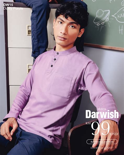 Kurta Darwish Dusty Purple Elrah Exclusive