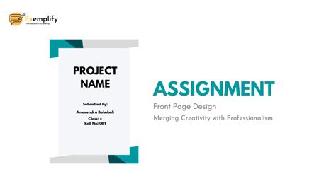 Assignment Front Page Design Exemplify