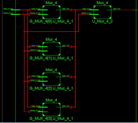 Code For 16 1 Mux Using For Generate