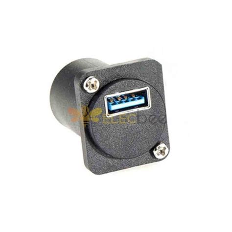 Panel Mounted Usb 3 0 Socket Type A To B Straight Adapter Connector High Speed Data Transfer