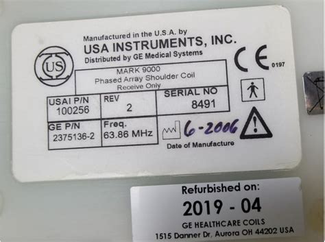 Ge Phased Array Shoulder Coil Pn 2375136 2 For Ge Mri