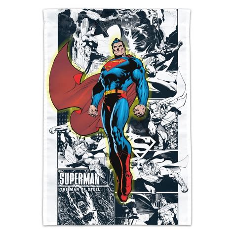 Superman Glowing Aura Garden Yard Flag