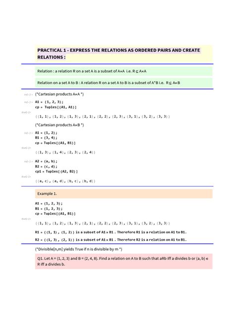 Relations As Ordered Pairs In Sets Pdf Mathematical Logic