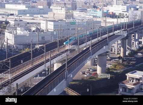 Shinkansen Train In Japan Stock Photo Alamy