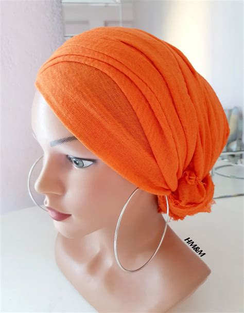 Voile Texturé Orange Hmandm