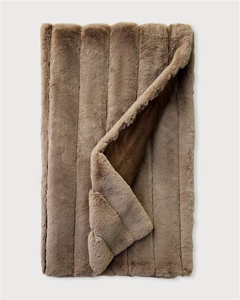Fabulous Furs Posh Faux Fur Throw Blanket 60 X 72 Horchow