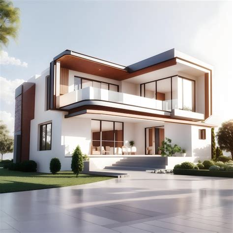 Premium Photo 3d Render House Design