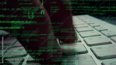 Creative Visual Of Computer Programming Coding And Software Development Shown By Man Working On