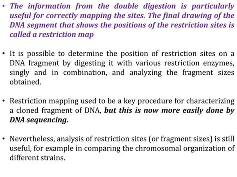 Restriction Mapping Pdf