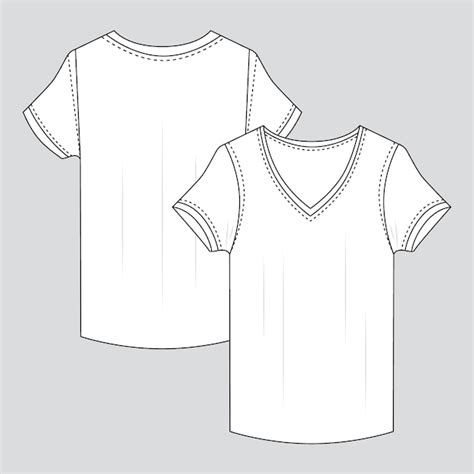 Free Vector Hand Drawn T Shirt Outline Illustration